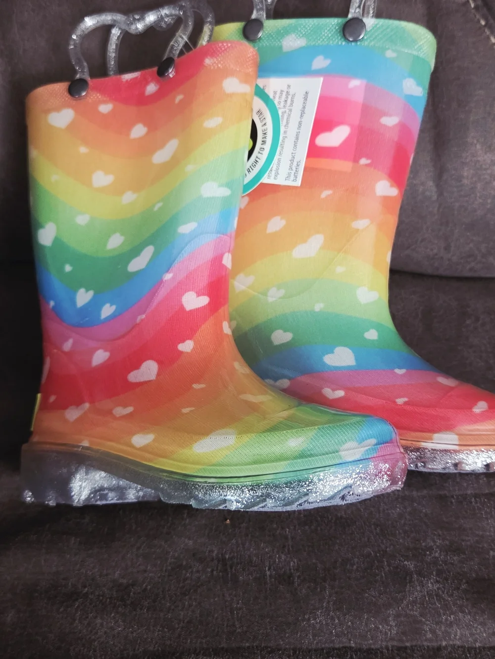Western Chief | Shoes | Western Chief Rainbow Heart Glitter Kids Rain ...